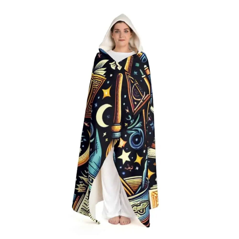 Adeline Blackthorn - Magical Hooded Sherpa Fleece Blanket ...